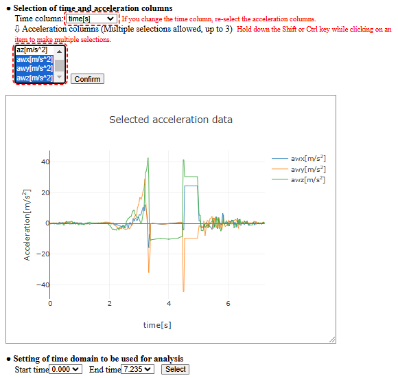 Manual for Acceleration Data Analysis App