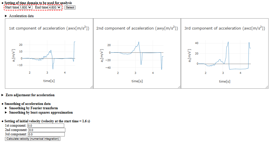 Manual for Acceleration Data Analysis App
