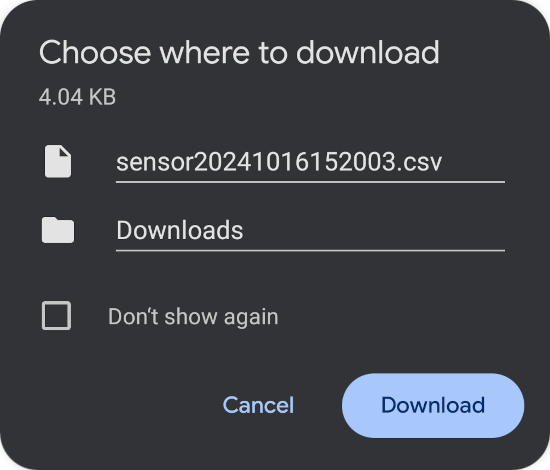 Manual for Acceleration Measurement App
